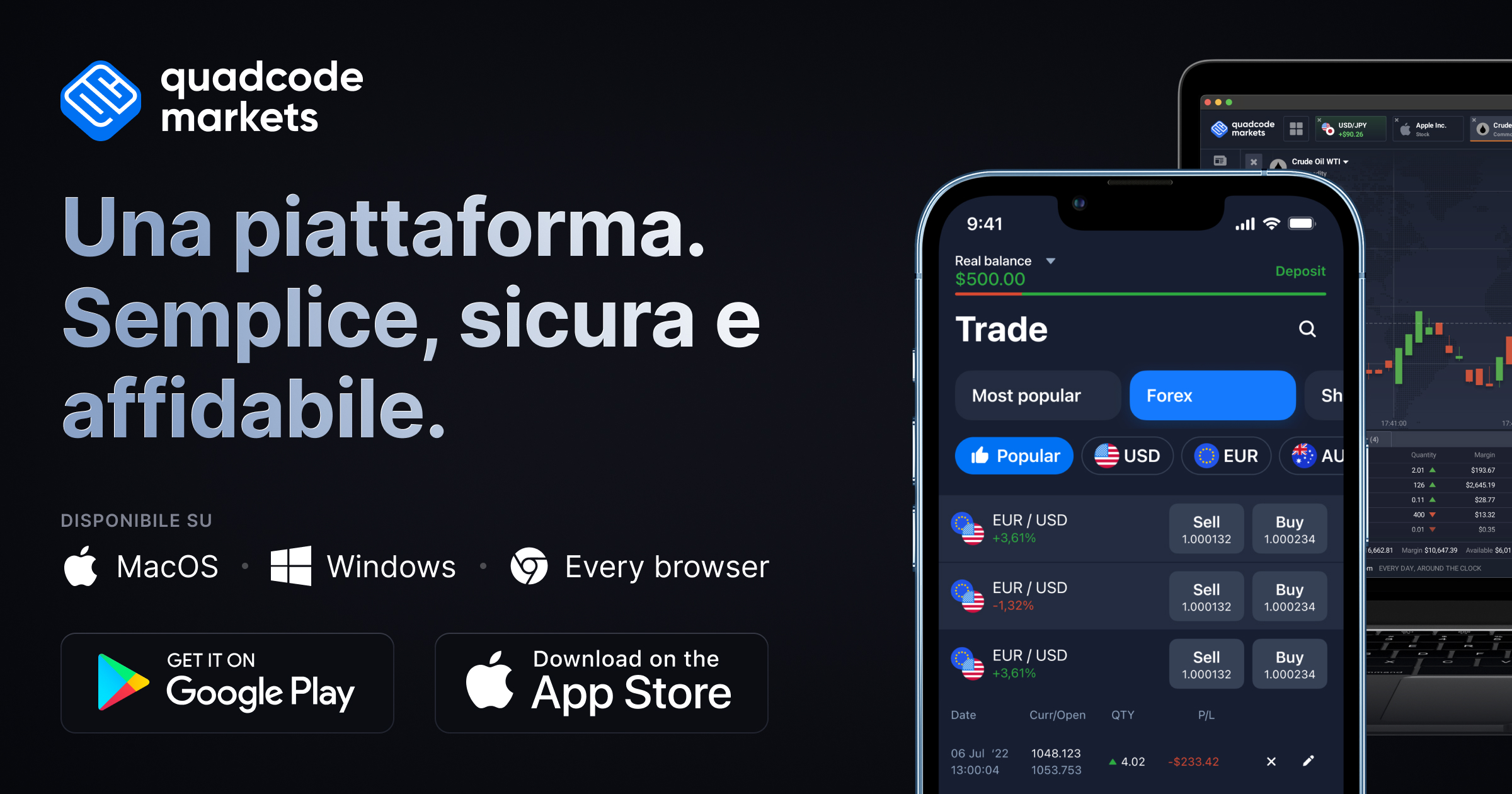 Una piattaforma. Semplice, sicura e affidabile.